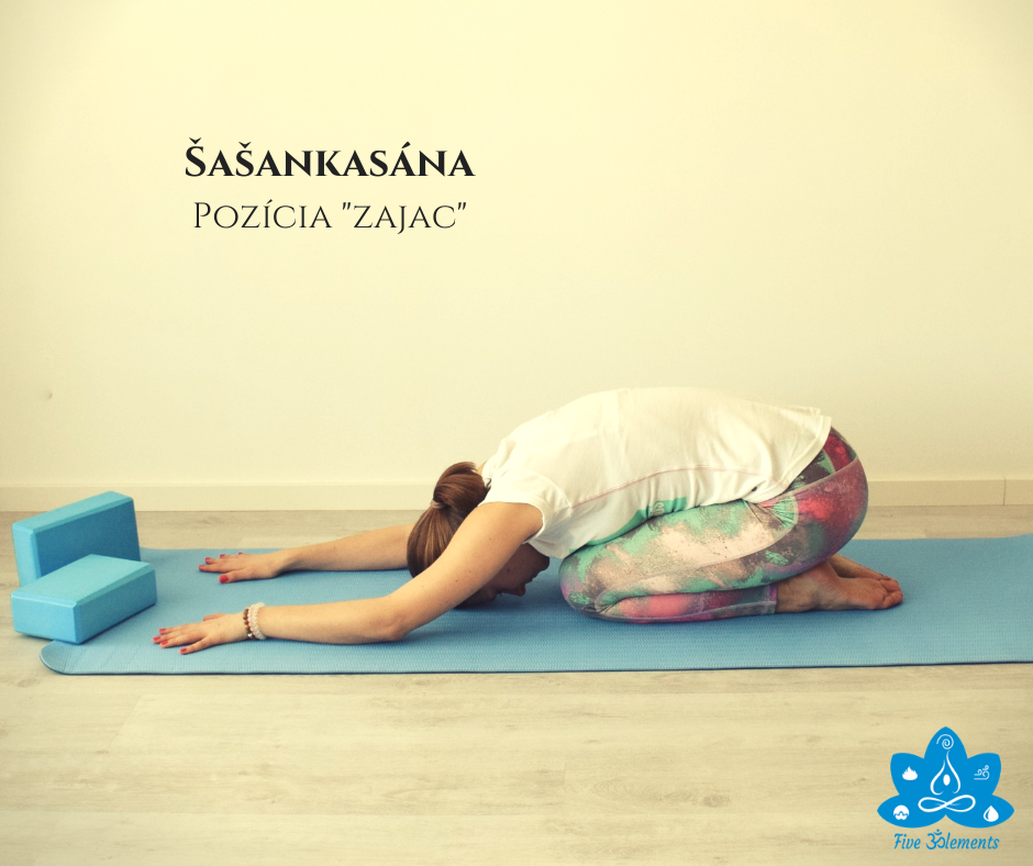Šašankasána, pozícia zajaca - Five Elements Yoga